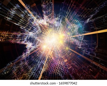 Exponential Growth Technology Bright Mathgenerated Abstract Stock ...
