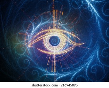 Technology Eye Series Eye Backdrop Use Stock Illustration 216945895 ...