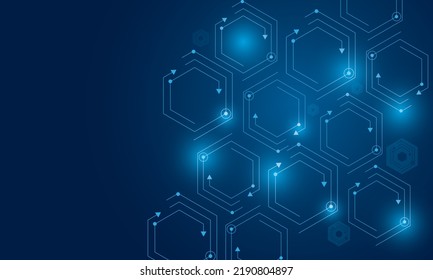 Technology Polygon Shape Lines Futuristic Background Stock Illustration ...