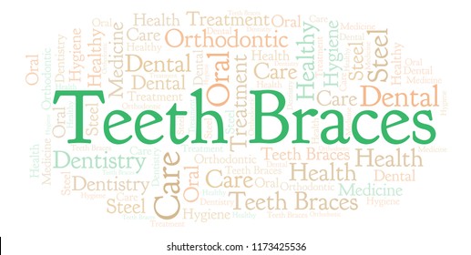 Teeth Braces Word Cloud Stock Illustration 1173425536 | Shutterstock