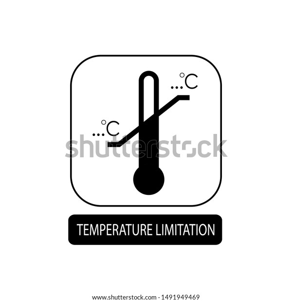 Temperature Limitation Sign Flat Packaging Symbol Stock Illustration ...