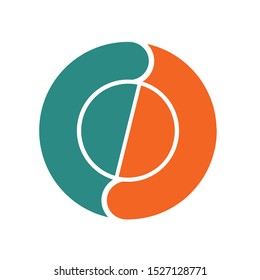 Template Colored Pie Charts Ring Infographics Stock Illustration ...