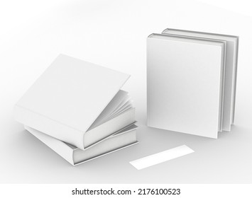 Template Empty Book Mockup Set White Stock Illustration 2176100523 ...