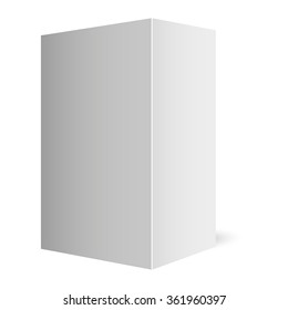 Mockup White Book Realistic On White Stock Vector (Royalty Free ...
