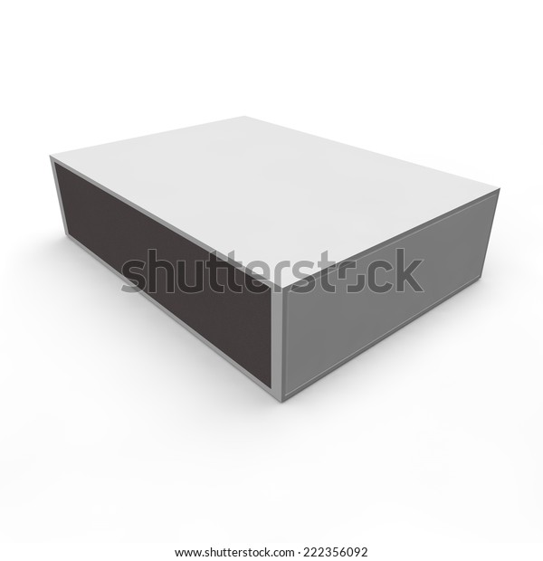 Template Empty Matchbox Isolated White Background Stock Illustration ...