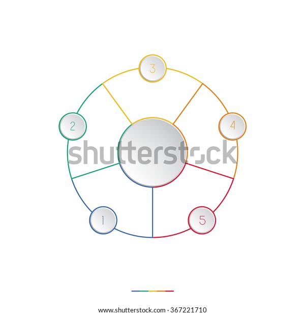 Template Infographic Five Positions Stock Illustration 367221710 ...