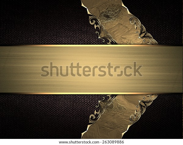 Template Text Design Element On Brown Stock Illustration 263089886 ...