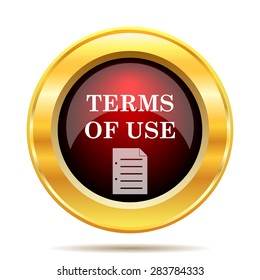Terms Use Icon Internet Button On Stock Illustration 283784333 ...