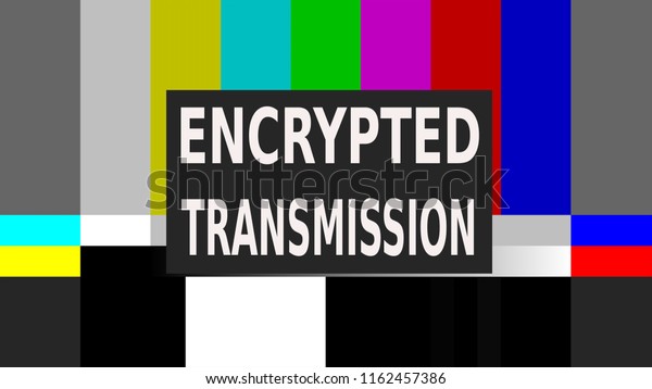 Test Pattern Text Encrypted Transmission Clean Stock Illustration ...
