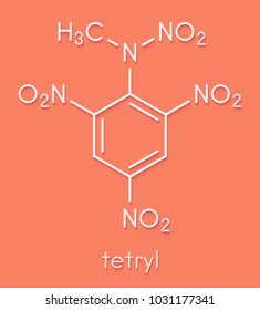 Trinitrotoluene Tnt High Explosive Molecule Skeletal 库存插图 775747471 ...