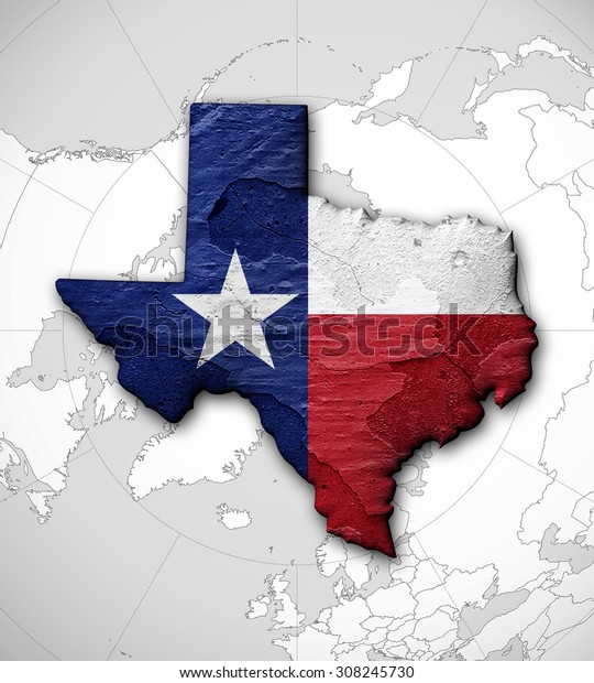 Texas Flag Map Wall World Map Stock Illustration 308245730 | Shutterstock