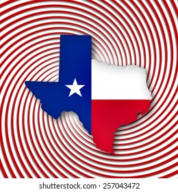 Texas Flagmap Red White Background Stock Illustration 257043472 ...