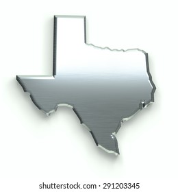 Texas Silver Map 3d Design Stock Illustration 291203345 | Shutterstock