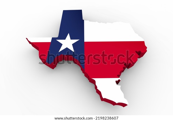Texas State Flag Map Shape Background Stock Illustration 2198238607 ...