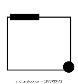 Text Box Black Border Stock Illustration 1978933442 | Shutterstock
