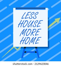 Text Caption Presenting Less House More Stock Illustration 2129623046 ...