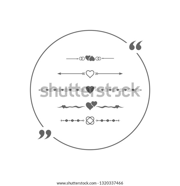 Text Dividers. Design Elements Set for Web Design, Banners ...