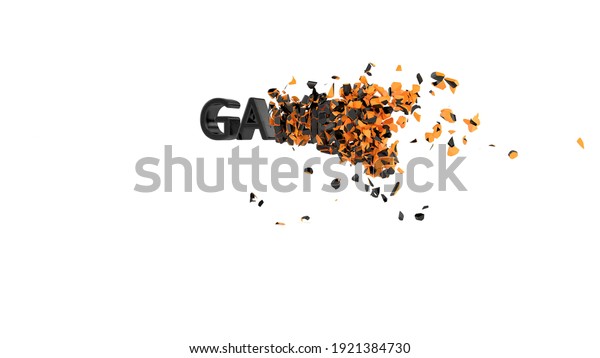 Text Game Over Explosion 3d Render Stock Illustration 1921384730 ...
