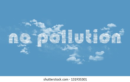 Text No Pollution Composed Clouds On 스톡 일러스트 131935301 | Shutterstock