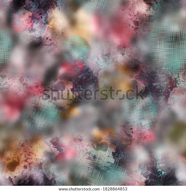 Textile Digital Pattern Smoke Ekat Design Stock Illustration 1828864853 ...