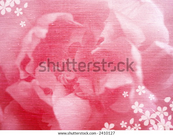 Textile Texture Pink Rose Pattern Stock Illustration 2410127 | Shutterstock