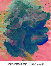Texture Background Blue Color Encaustic Wax Stock Illustration ...