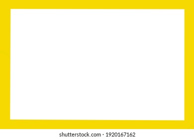 Yellow Line Frame Background Picture On: ภาพประกอบสต็อก 1924030139 ...