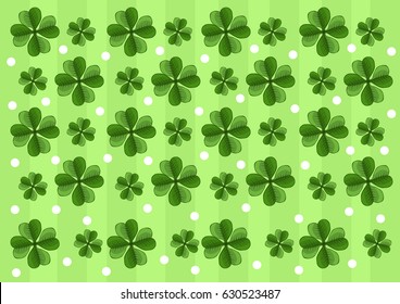 Seamless Background Watercolor Clover Pattern St Stock Illustration ...