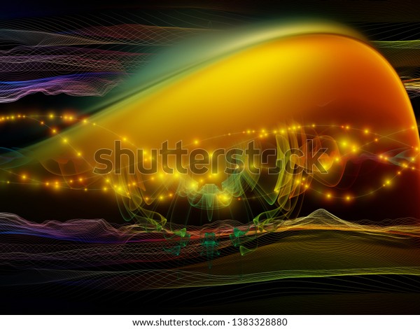 Texture Oscillation Optical Flow Series Composition Stock Illustration ...