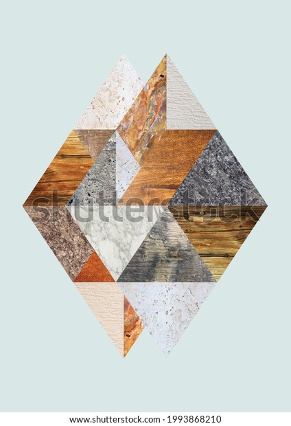 Textures Collage Designs Using Various Textures Stock Illustration ...