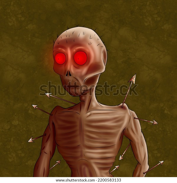 Thai Ghost Named Preta Each Type Stock Illustration 2200583133 ...