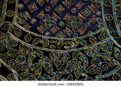 Thai Pattern Texturesabstract Background Stock Illustration 248543845 ...