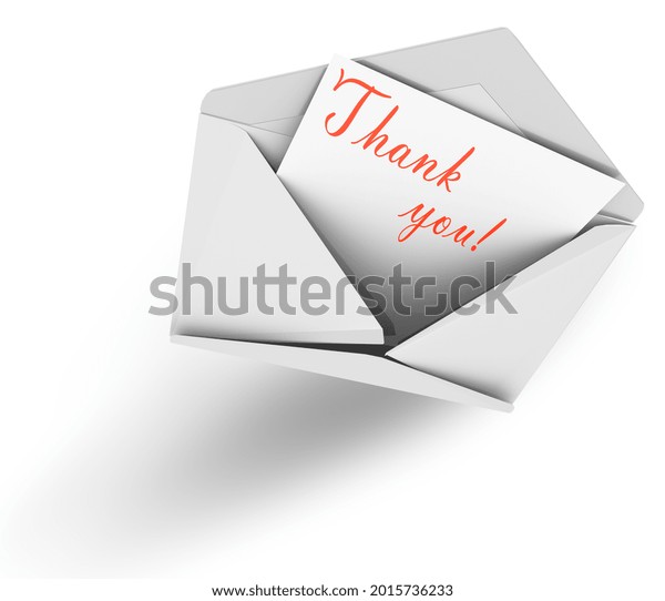 Thank You Tanks Mail Folder Letter Stock Illustration 2015736233 ...
