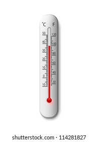 Thermometer Indicates Extremely High Temperature Vector: vector de ...