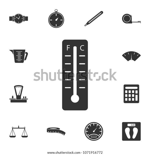 Thermometer Icon Simple Element Illustration Thermometer Stock ...