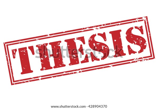 Thesis Stamp Stock Illustration 428904370 | Shutterstock