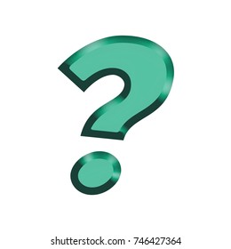 Summer Teal Question Mark Sign Symbol: стоковая иллюстрация, 671715430 ...