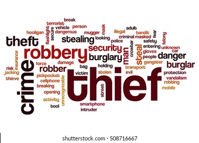 Thief Word Cloud Concept Stock Illustration 508716667 | Shutterstock
