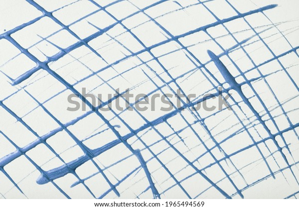 Thin Blue Lines Splashes Drawn On Stock Illustration 1965494569 ...