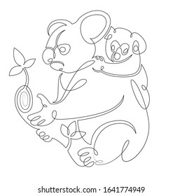 2,847 Koala line drawing Images, Stock Photos & Vectors | Shutterstock