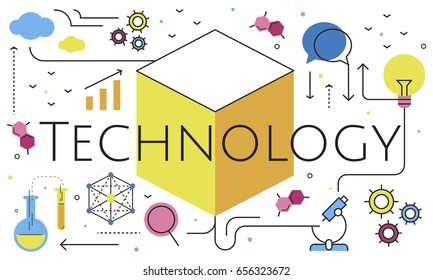Think Creation Development Innovation Technology Word Stock ...