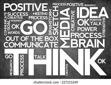 Think Word Shape Cloud: ภาพประกอบสต็อก 227215249 | Shutterstock