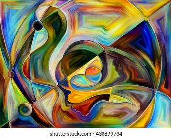 Thinking Divided Series Backdrop Design Human Stock Illustration ...