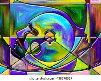 Thinking Divided Series Design Composed Human Stock Illustration ...