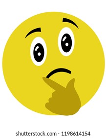 Thinking Face Icon Stock Illustration 1198614154 | Shutterstock