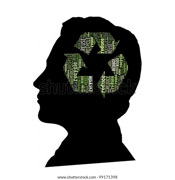 Thinking On Recycling Stock Illustration 99171398 | Shutterstock