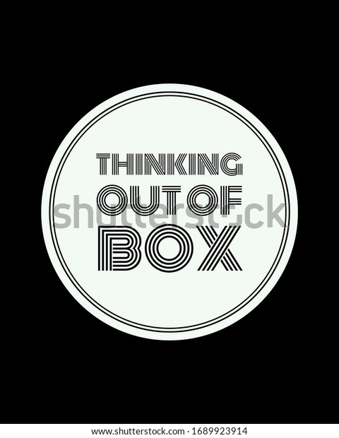 Thinking Out Box Unique Wallpaperdesign Symbol Stock Illustration ...
