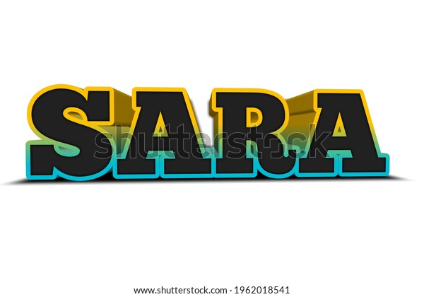 This 3d Sara Illustration Stock Illustration 1962018541 | Shutterstock