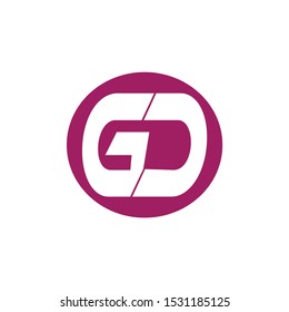 This Gd Text Tool Logo Logo Stock Illustration 1531185125 | Shutterstock