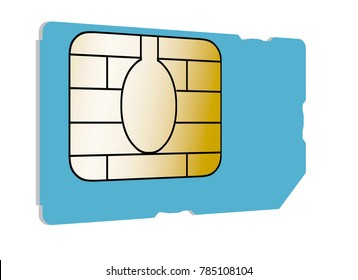 This Generic Sim Card Cellular Phone Stock Illustration 785108104 ...